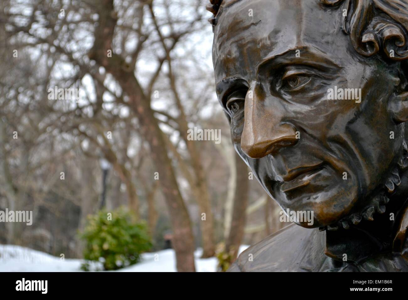 Statue of the famous Danish Fairy-tale writer Hans Christian Andersen ...