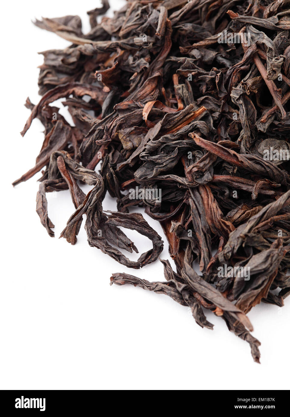 Chinese black tea isolated on white background Stock Photo - Alamy
