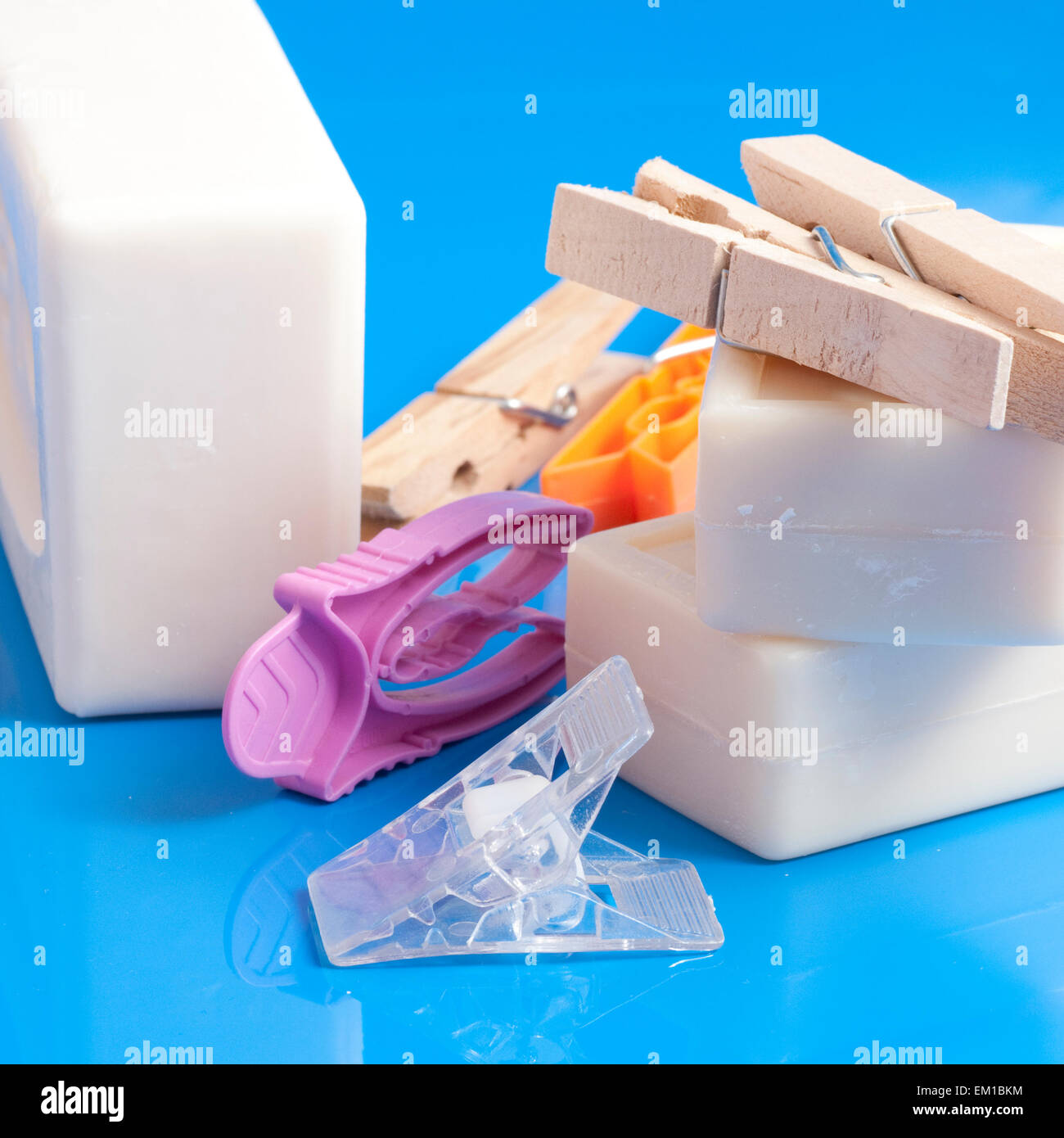soap, clothes and laundry Stock Photo - Alamy