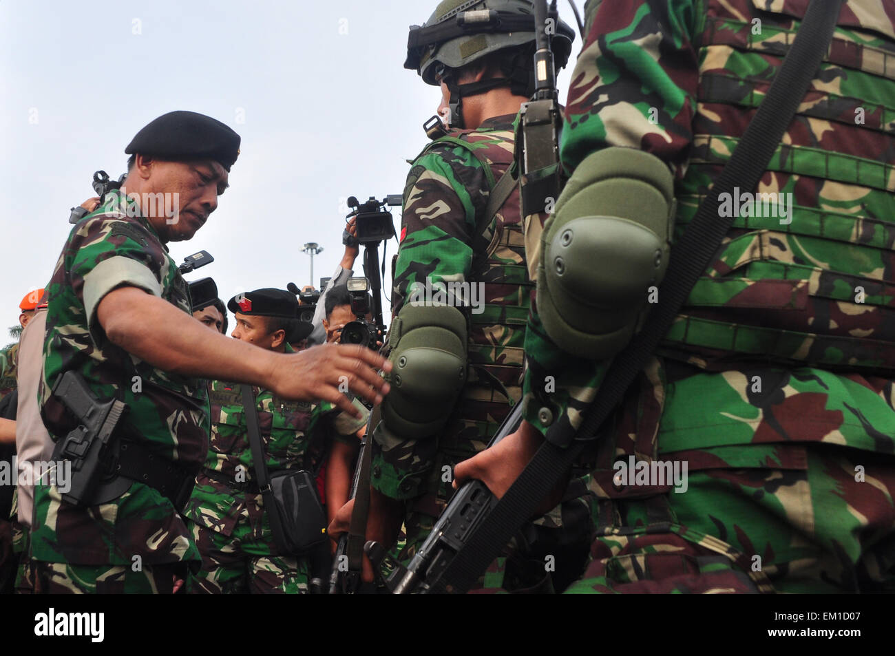 Jakarta, Indonesia. 15th Apr, 2015. Indonesian Military Commander ...