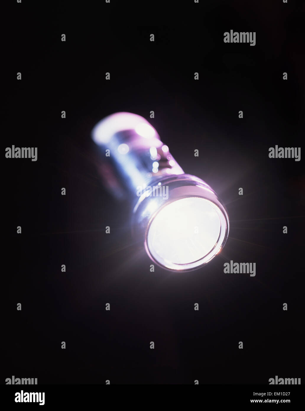 Old metal flashlight silver torch hi-res stock photography and images ...