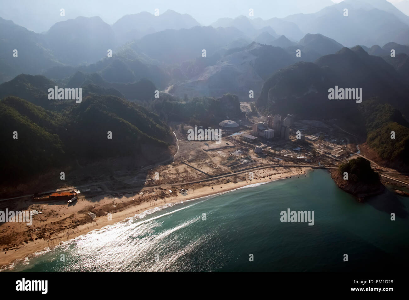 Coastline,Indonesia,Aerial View,Aceh Province Stock Photo - Alamy