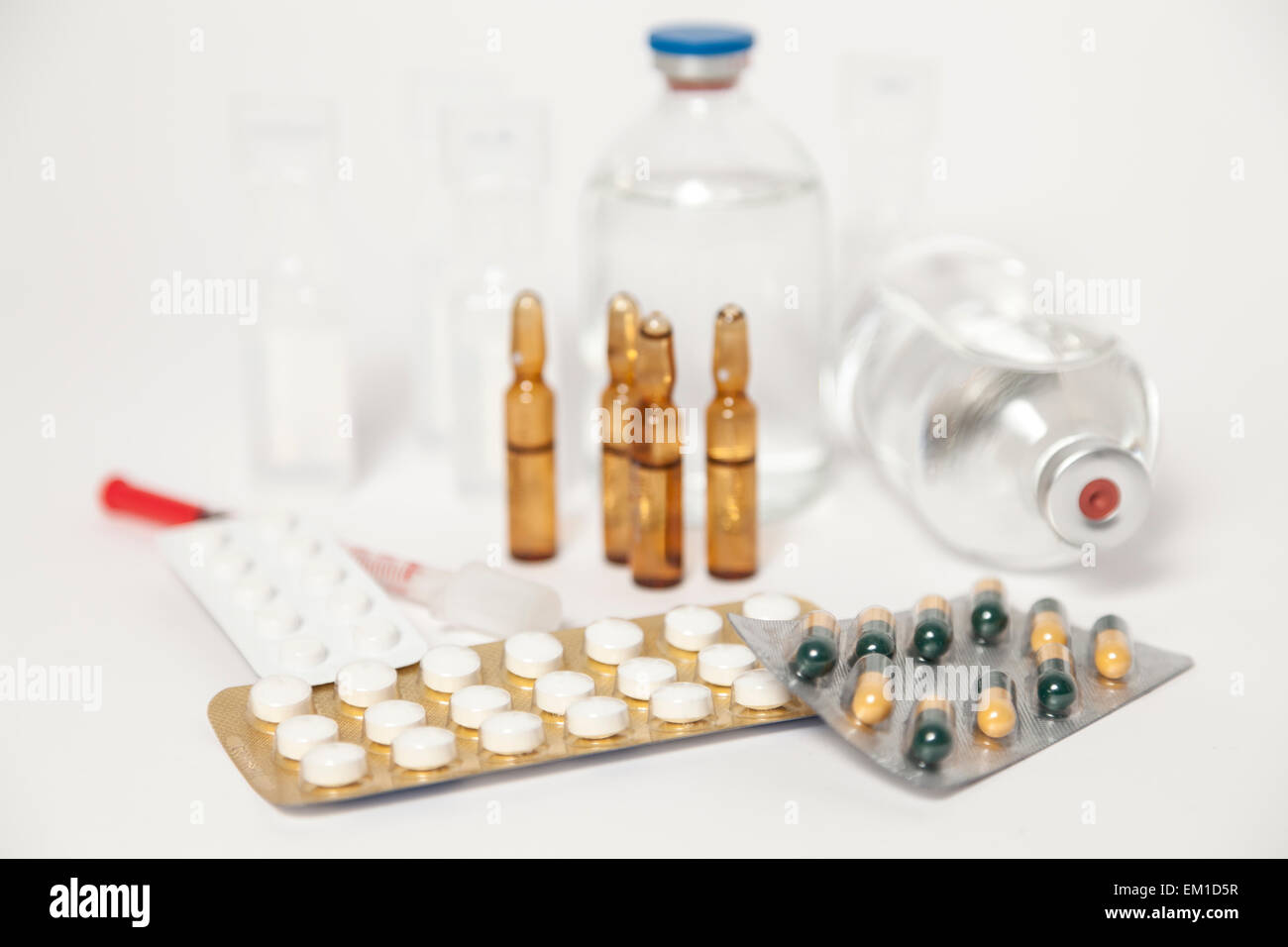 Medicine still life Stock Photo - Alamy