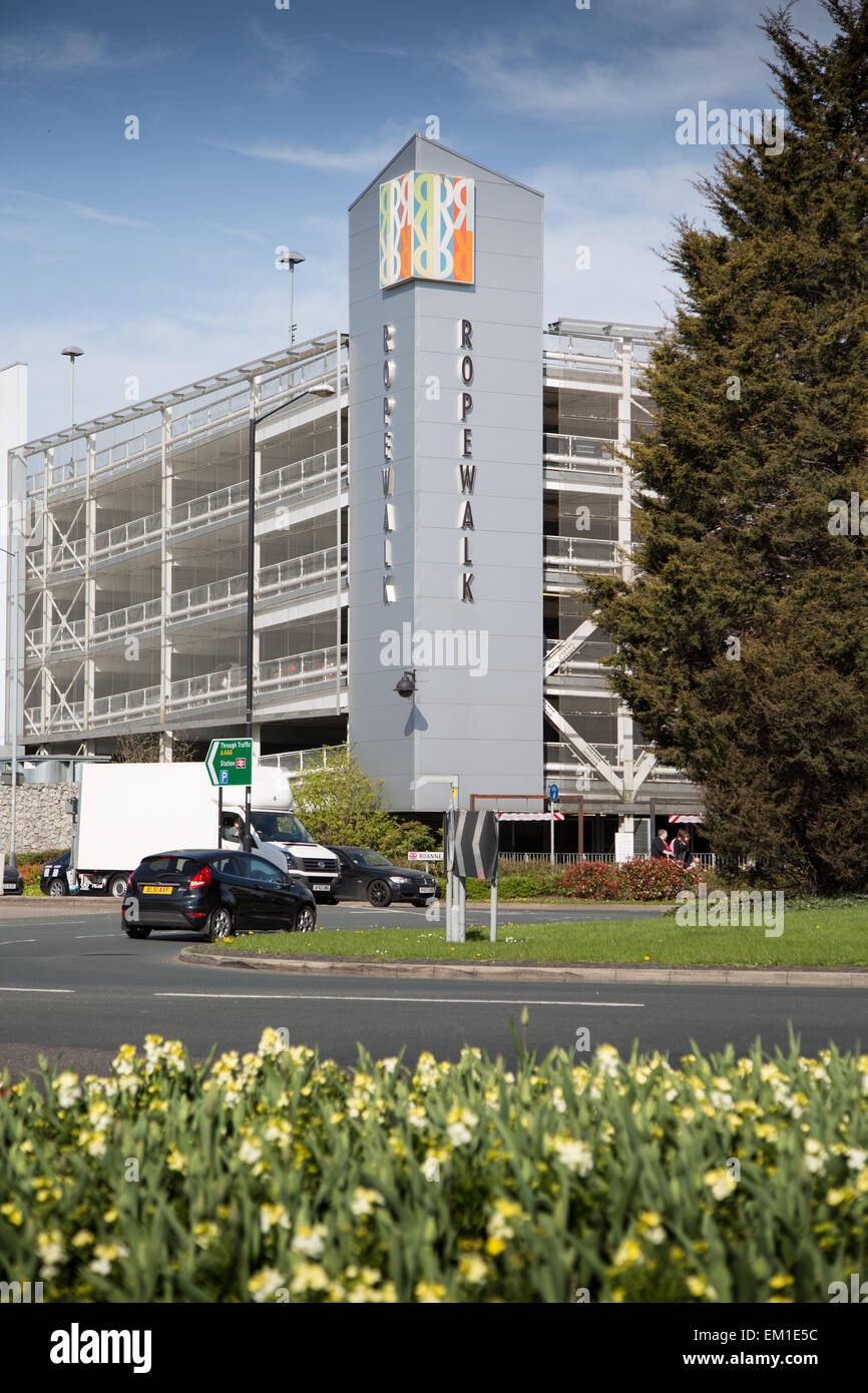 Exterior shot of the Ropewalk shopping centre in Nuneaton Warwickshire ...