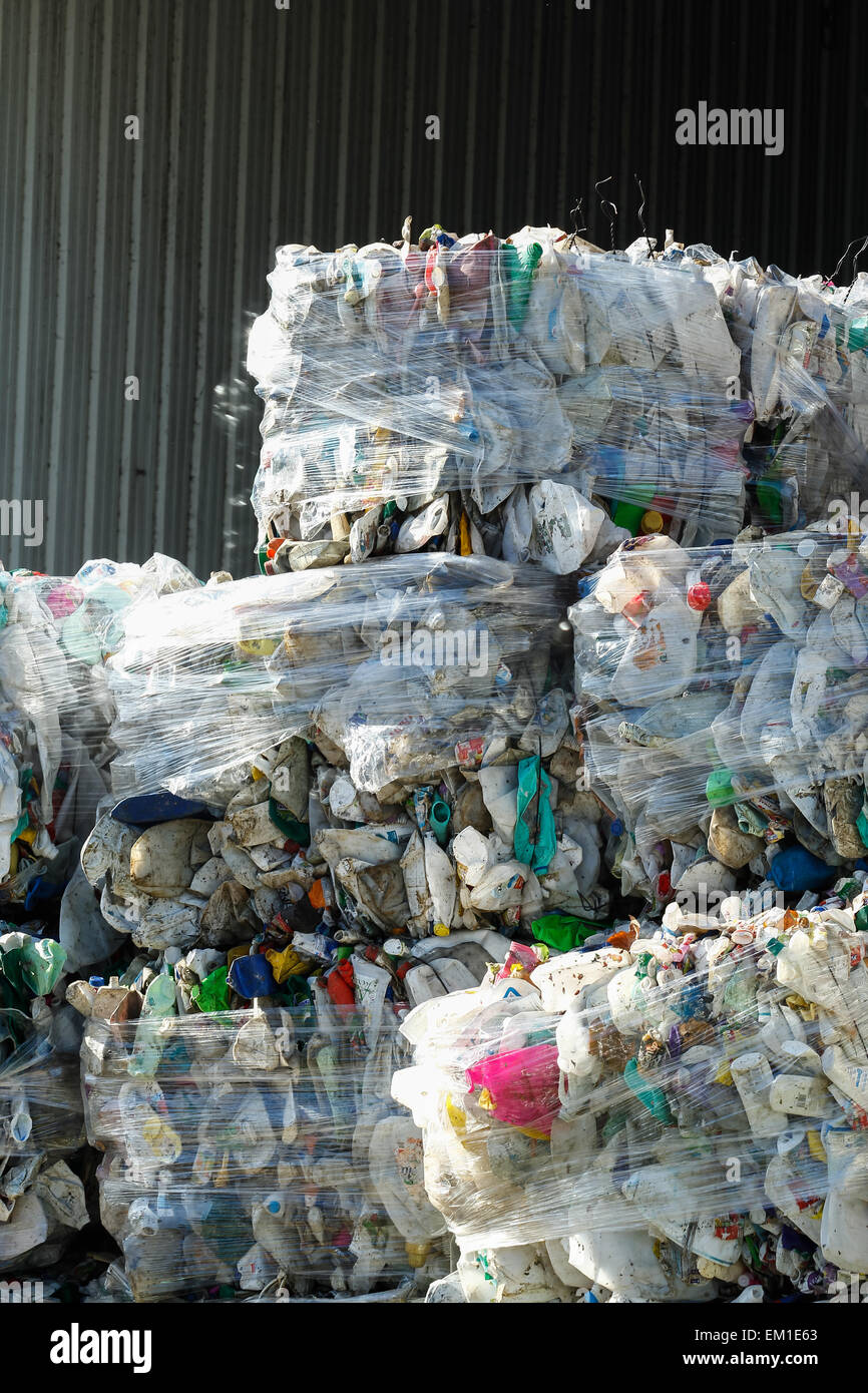 Pile of plastic waste for recycling or safe disposal, Great for recycle ...
