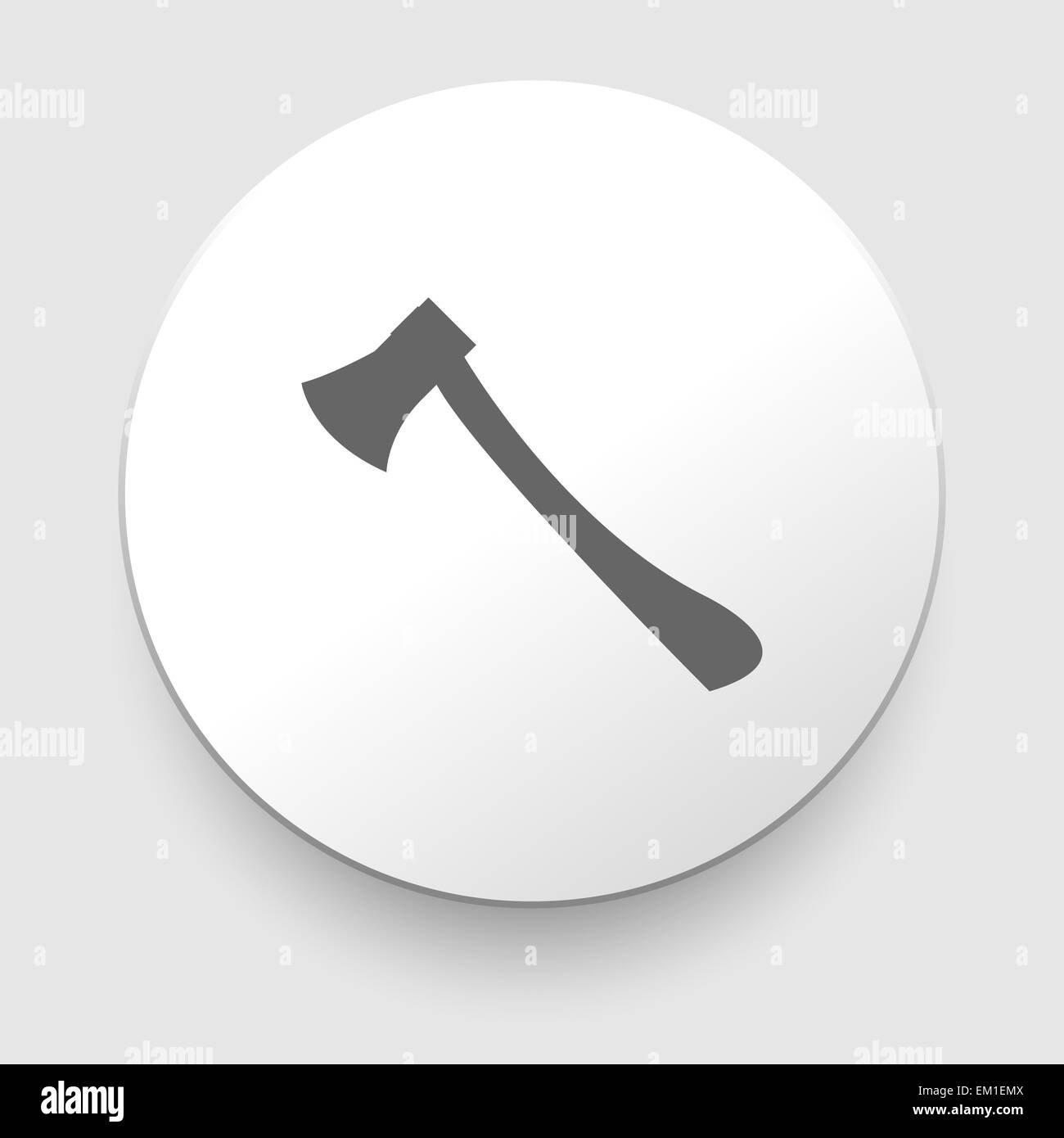 Axe tool icon flat hi-res stock photography and images - Alamy