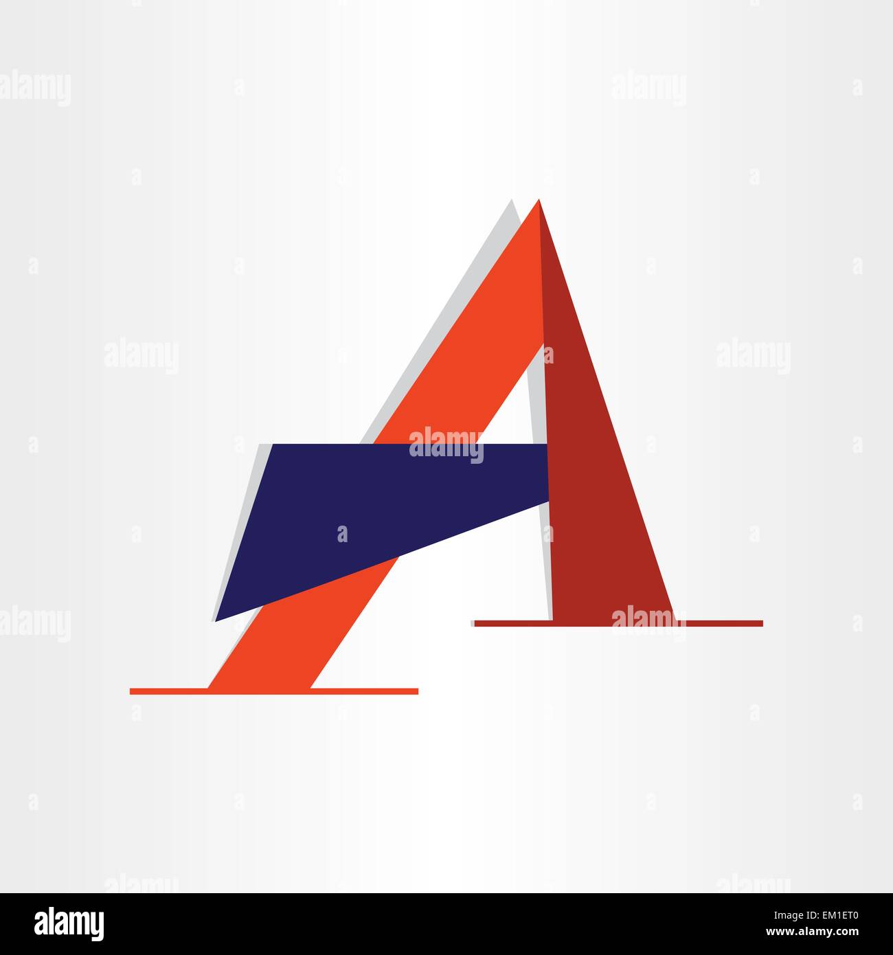 abstract character letter a typography icon design element Stock Vector ...