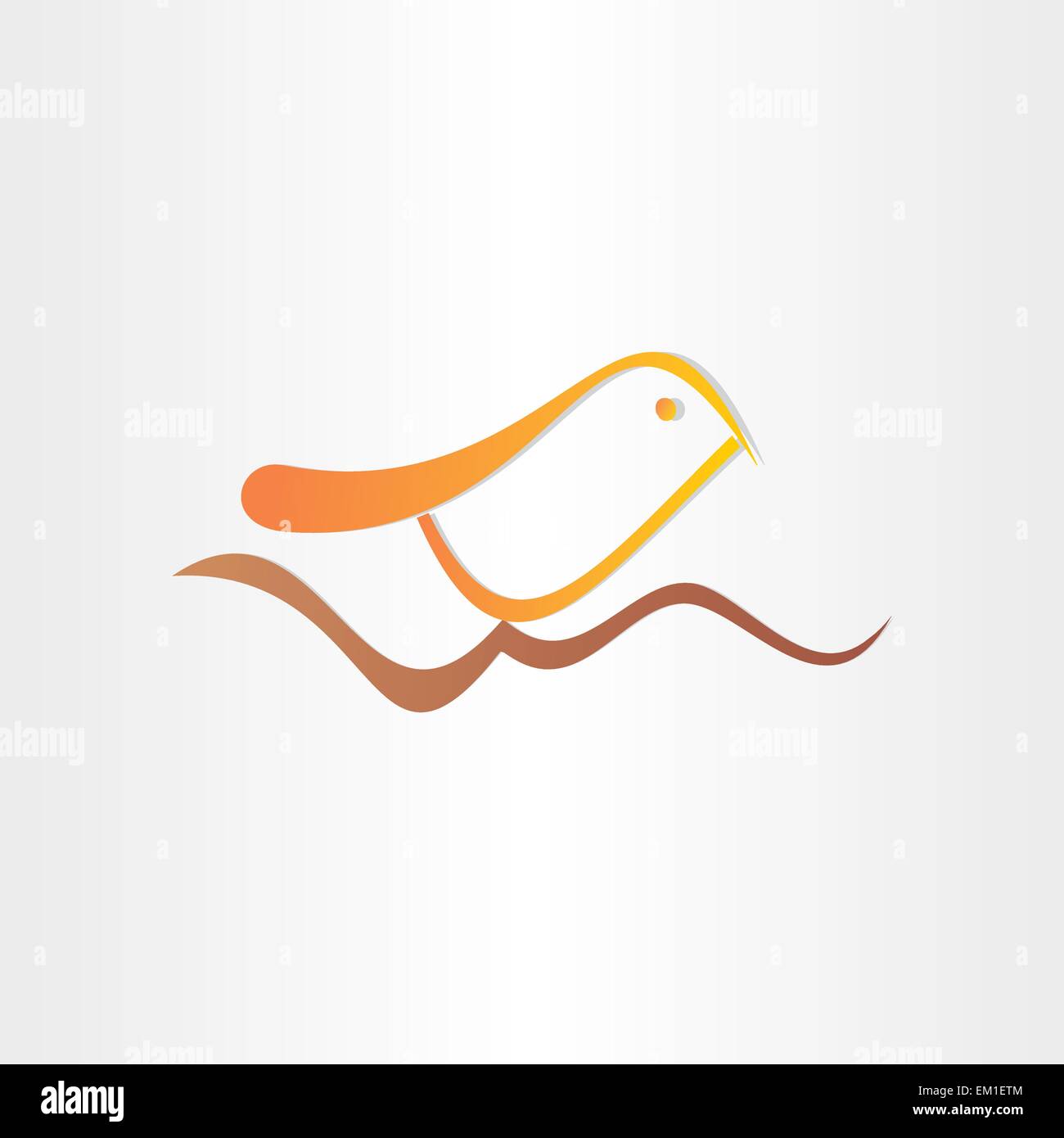 Singing bird vector vectors hi-res stock photography and images - Alamy