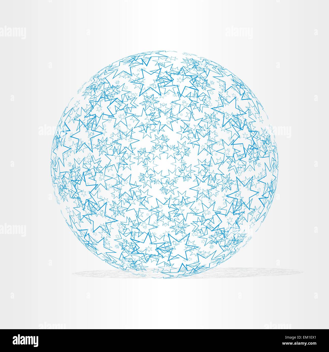 blue globe with stars abstract background design Stock Vector Image ...