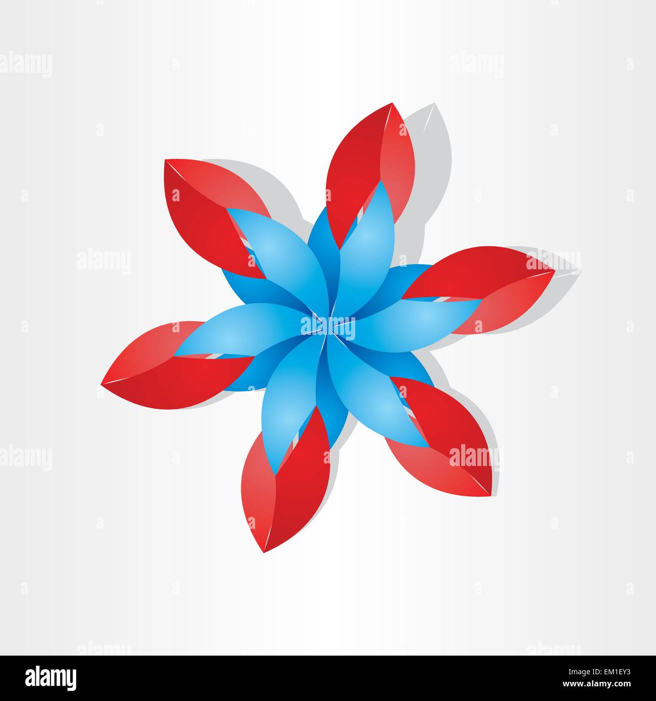 Red gradient flower Stock Vector Images - Alamy