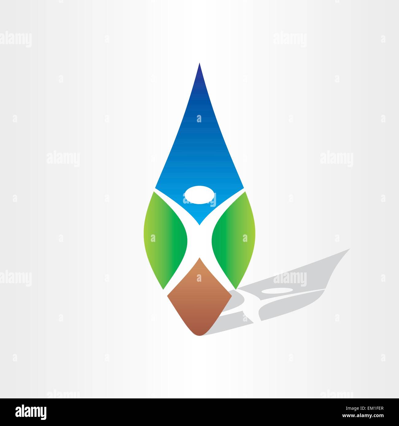 healthy man symbol freedom abstract icon design Stock Vector Image ...