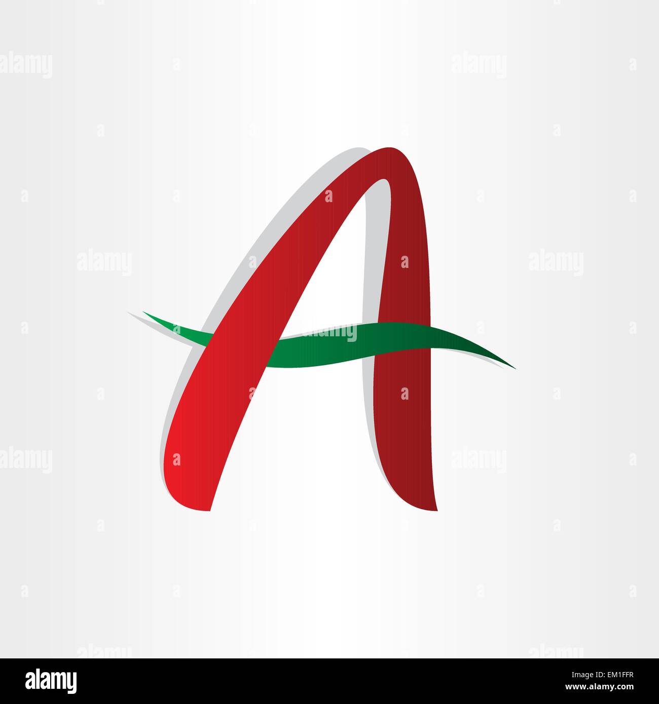 letter a abstract character design icon symbol element Stock Vector ...