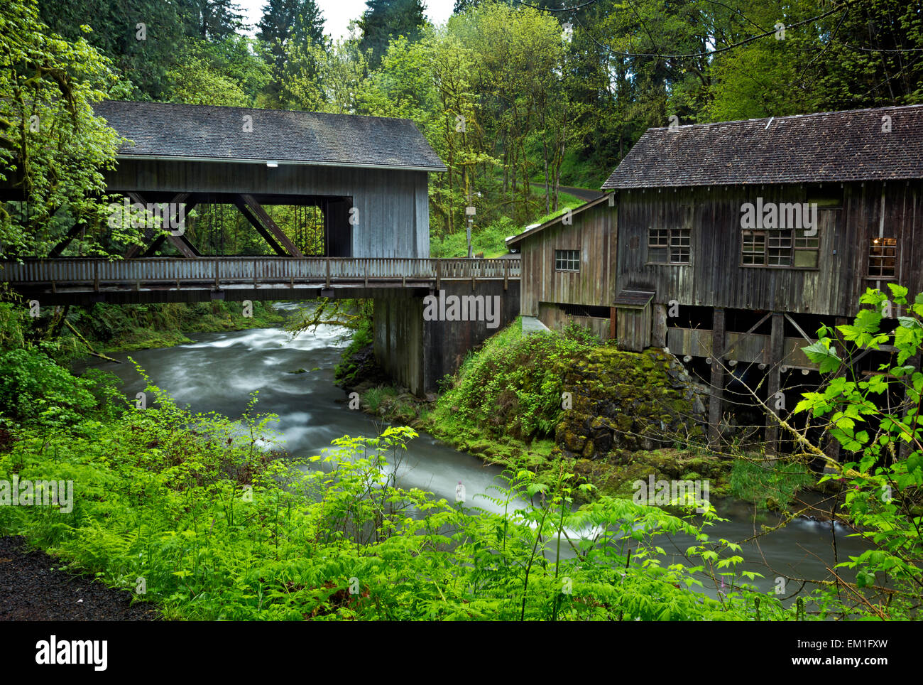 Cedar bridge hi-res stock photography and images - Alamy