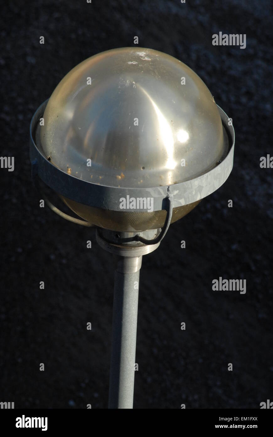 Round retro street light seen from above Stock Photo - Alamy