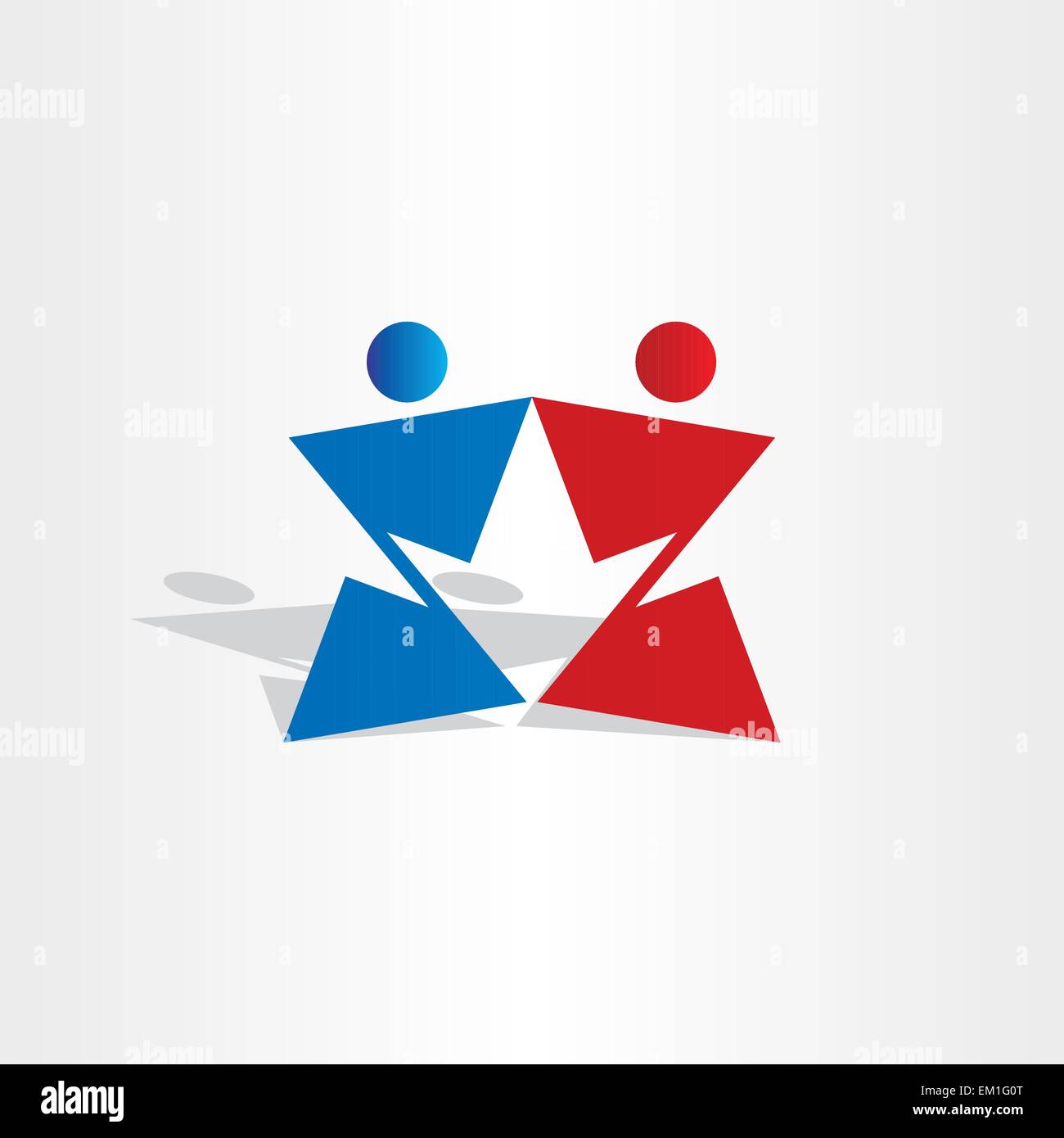 letter z people arrow abstract red blue symbol Stock Vector Image & Art ...