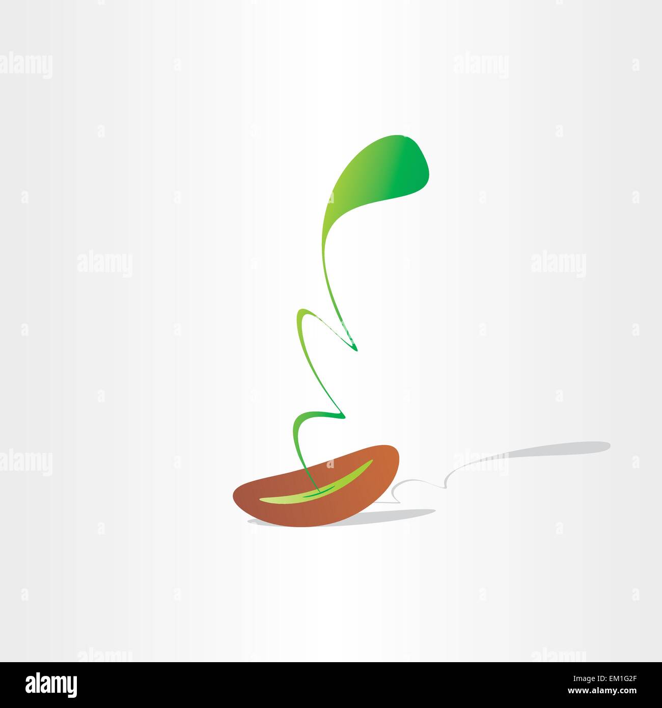 seed germination abstract plant birth growth eco design element Stock ...