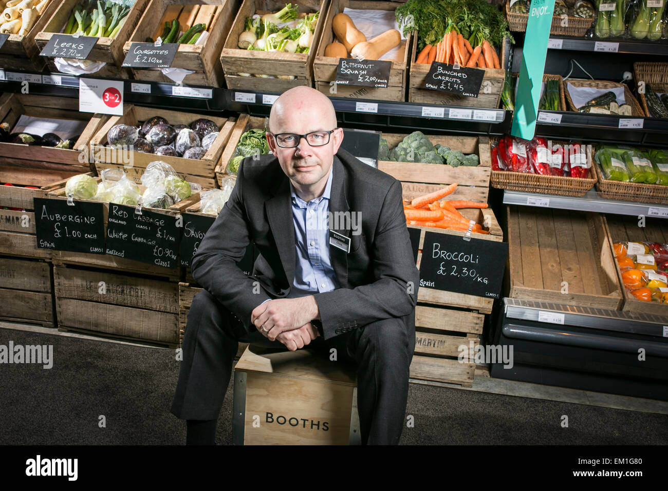 Chris Dee , CEO of Booths Stock Photo - Alamy