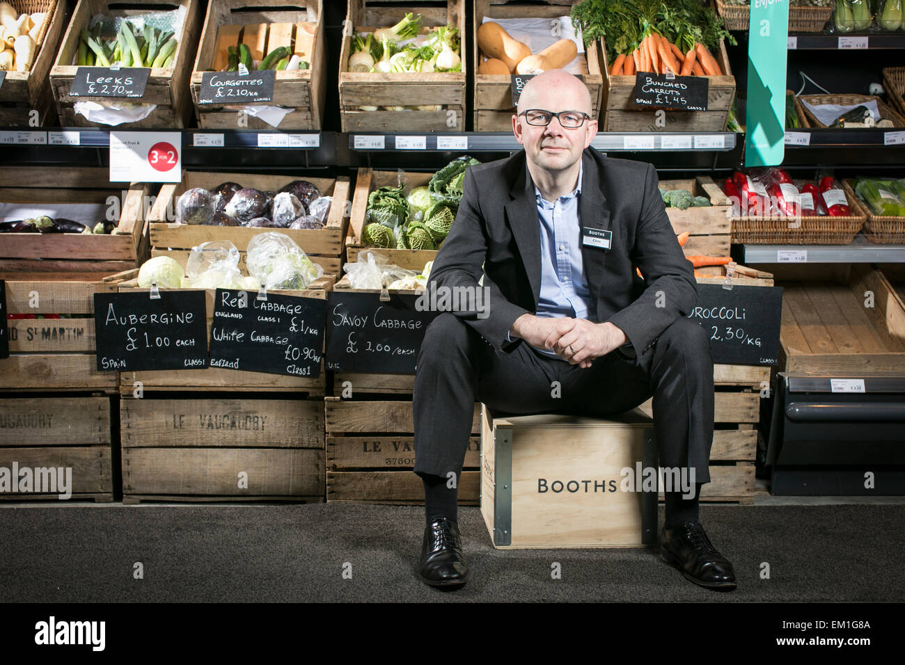 Chris Dee , CEO of Booths Stock Photo - Alamy