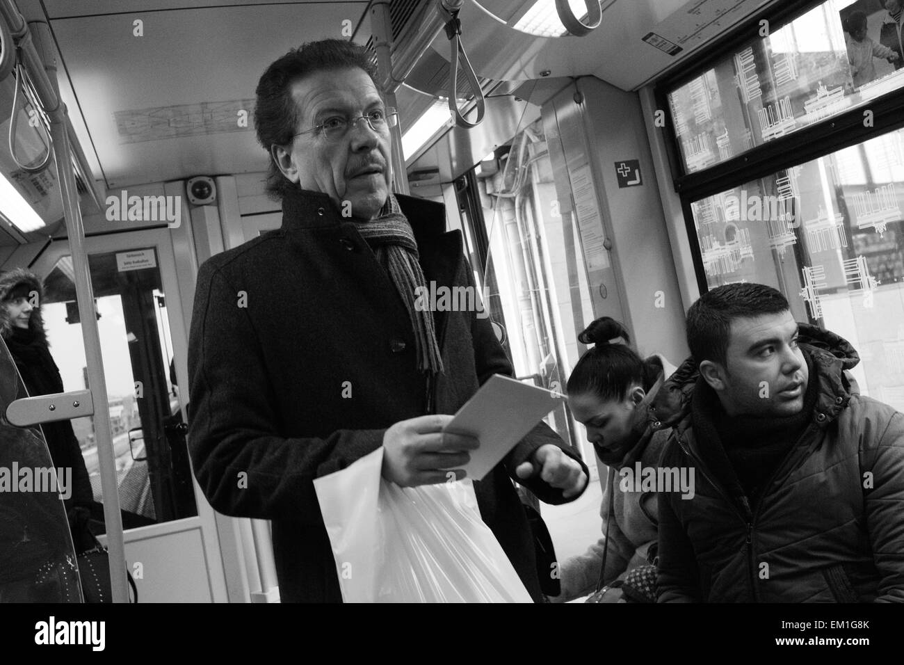 Daily commute in Berline Stock Photo - Alamy
