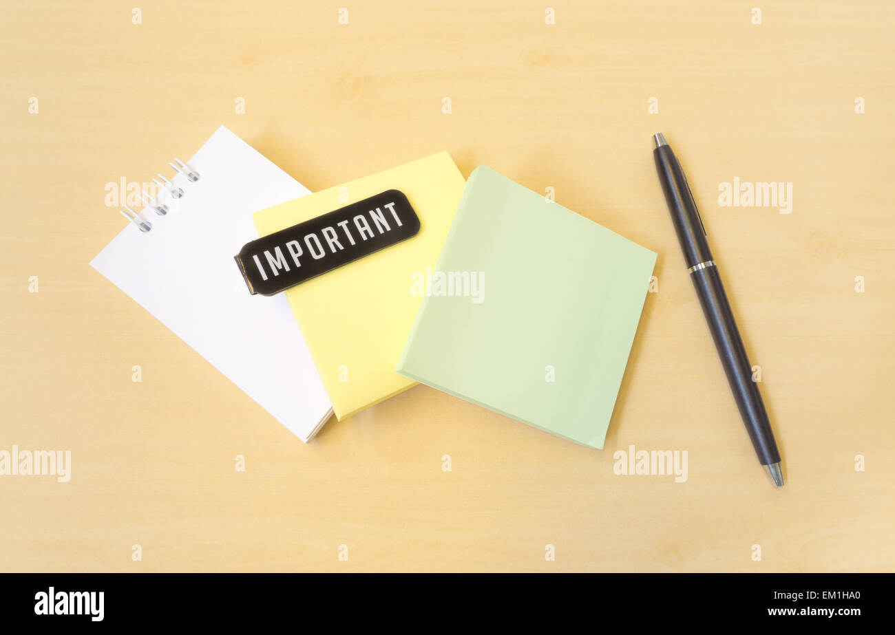 Important notes hi-res stock photography and images - Alamy