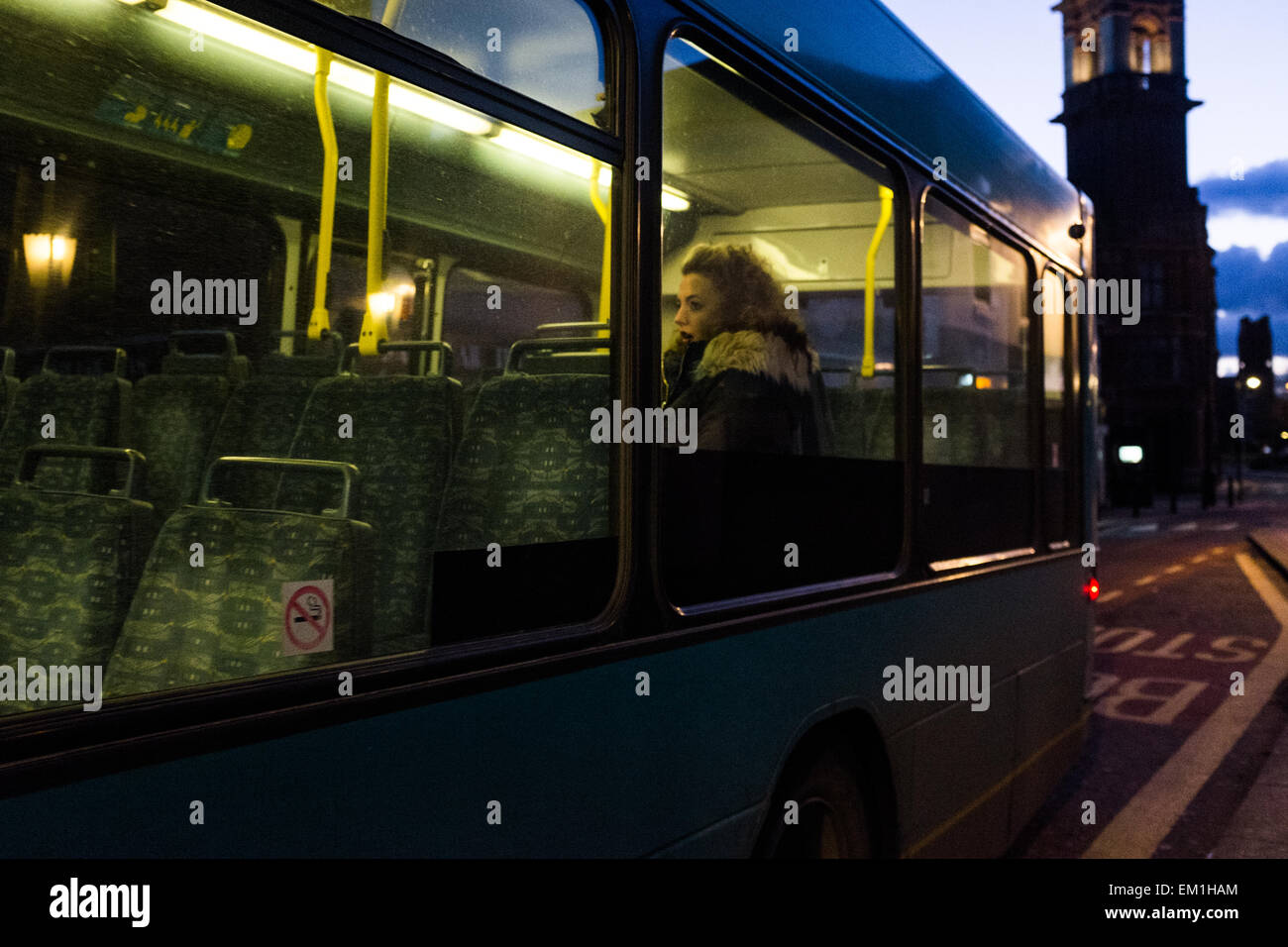 Daily commute in the north of UK Stock Photo - Alamy