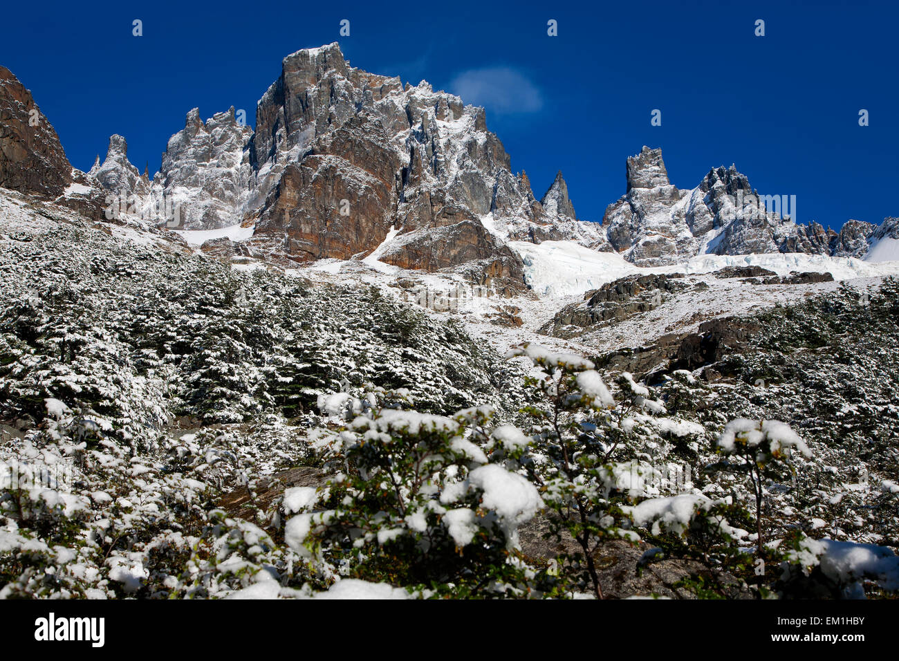 Cerro Castillo (2675mts). Cerro Castillo National Reserve. Aysén Region ...
