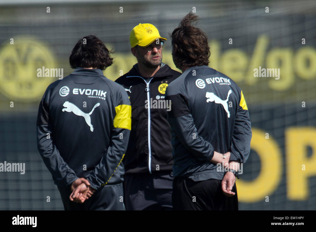 Dortmund, Germany. 15th Apr, 2015. Borussia Dortmund's head coach ...