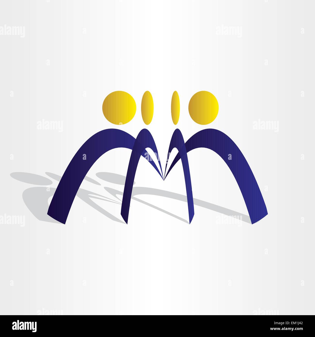 Abstract conceptual teamwork Stock Vector Images - Alamy