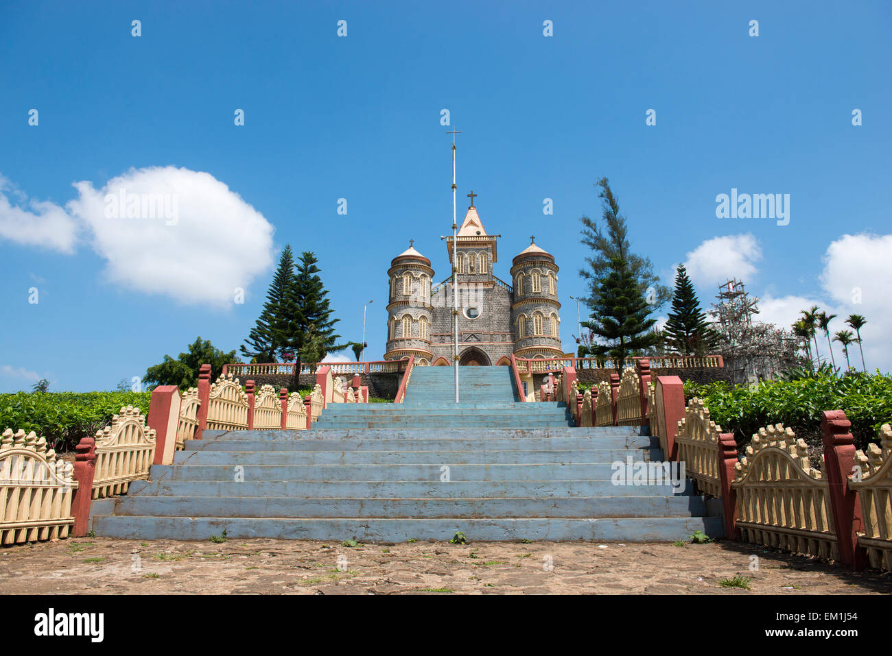 Pattumala Matha Church and Pilgrim Centre in Kerala, India Stock Photo ...