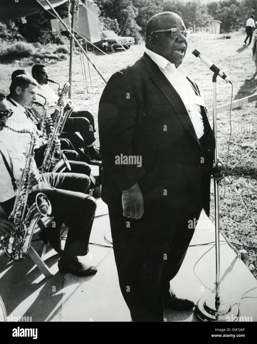 JIMMY RUSHING (1901-1972) US Blues shouter in Holland about 1963 Stock ...