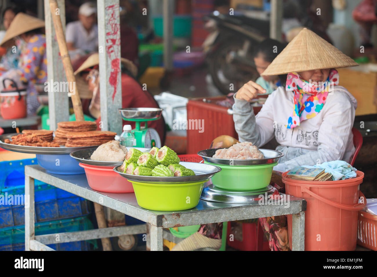 Traditional asian market Stock Photo - Alamy