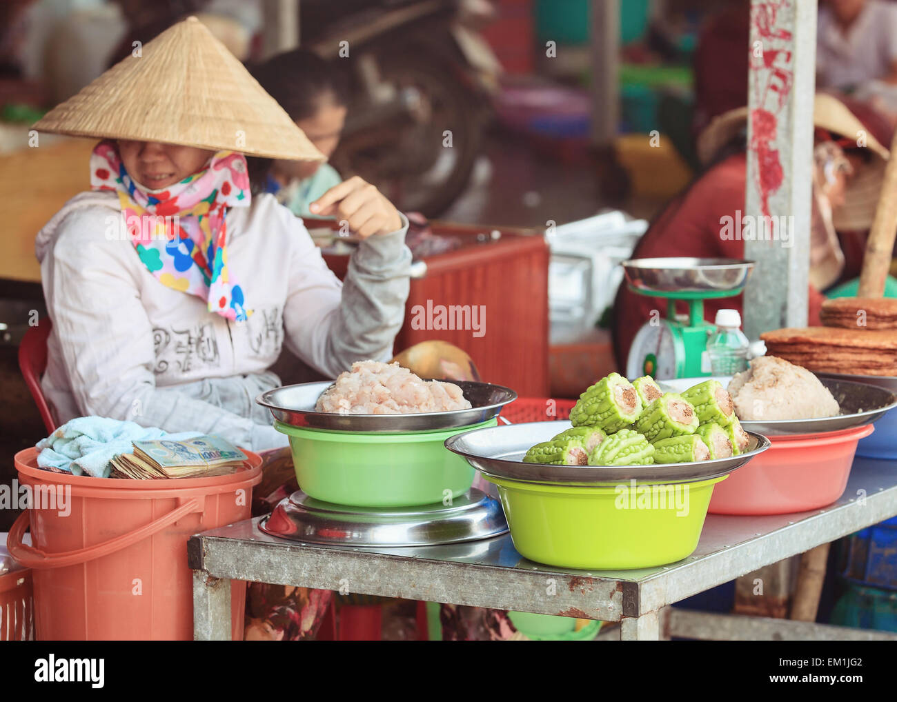 Traditional asian market Stock Photo - Alamy