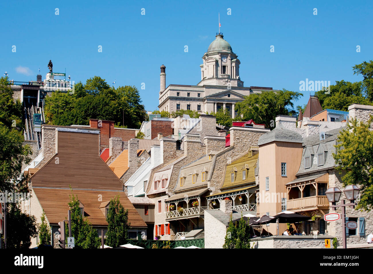 Quebec City Lower Town And Canada Post Building; Quebec City, Quebec ...