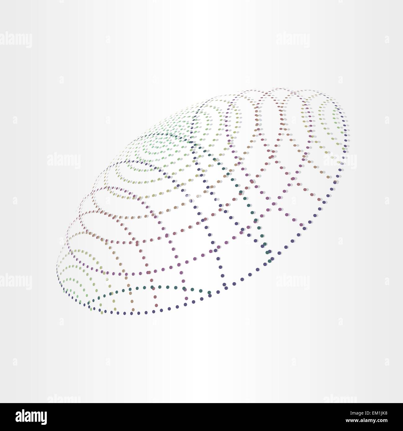 abstract background with color spectrum circles dot tech Stock Vector ...