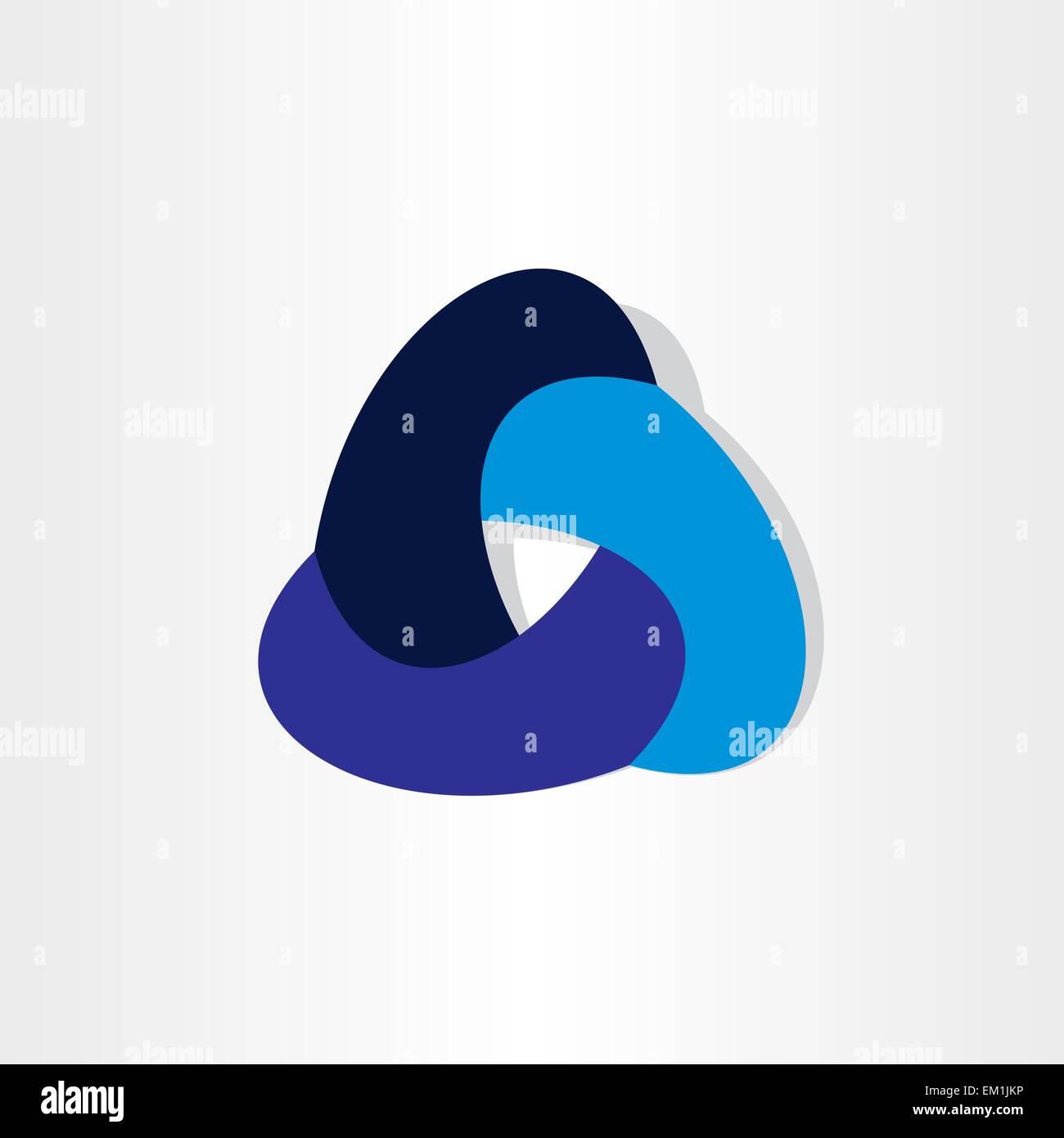 abstract infinity symbol design blue shape circle background emblem ...