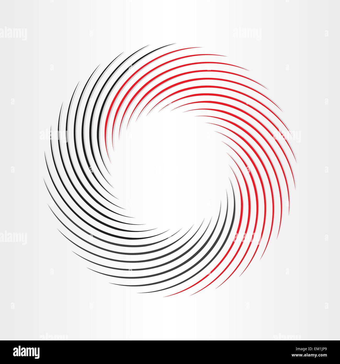 decorative circle abstract frame red and black icon Stock Vector Image ...