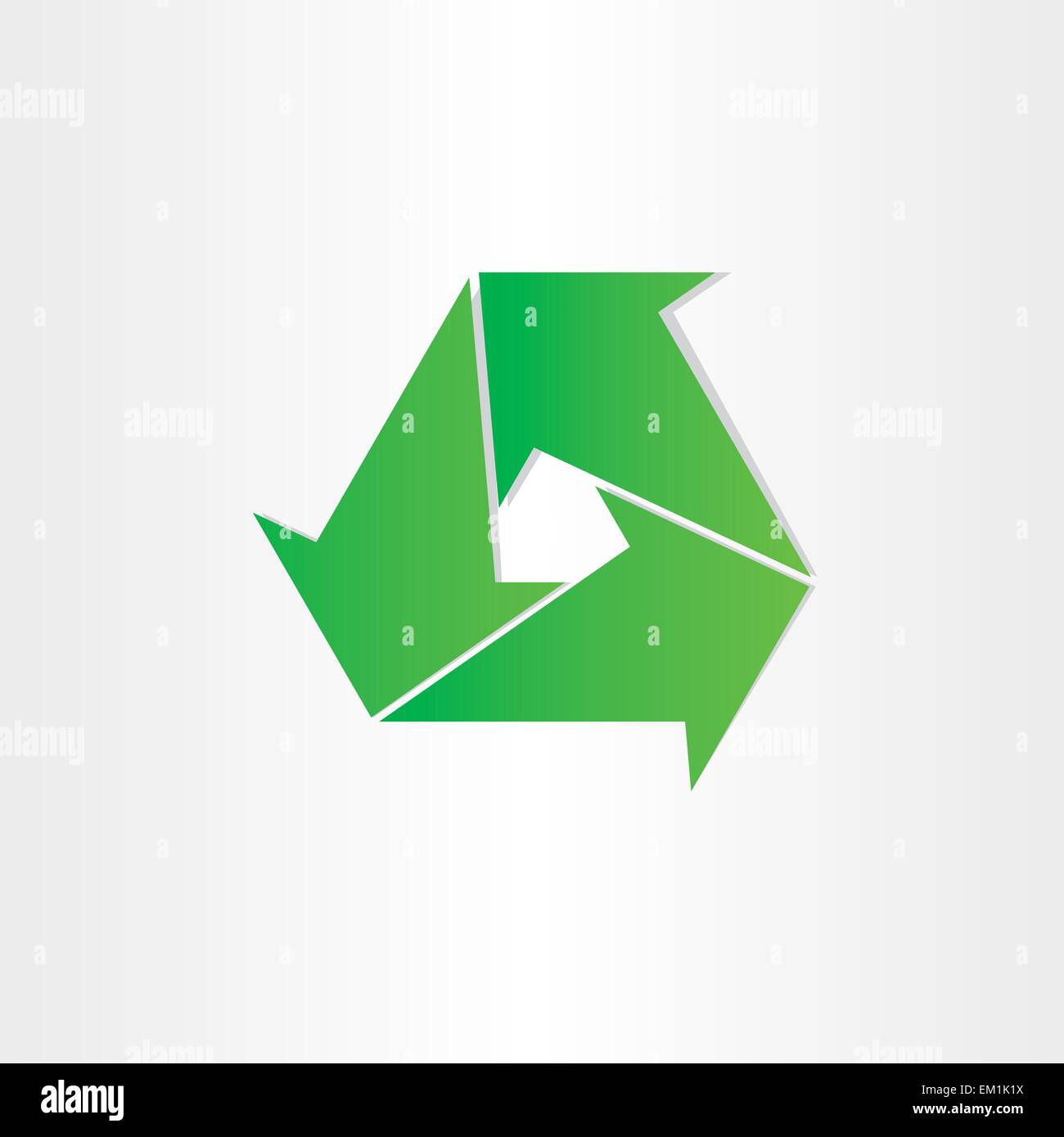 eco recycle symbol green arrows save planet Stock Vector Image & Art ...
