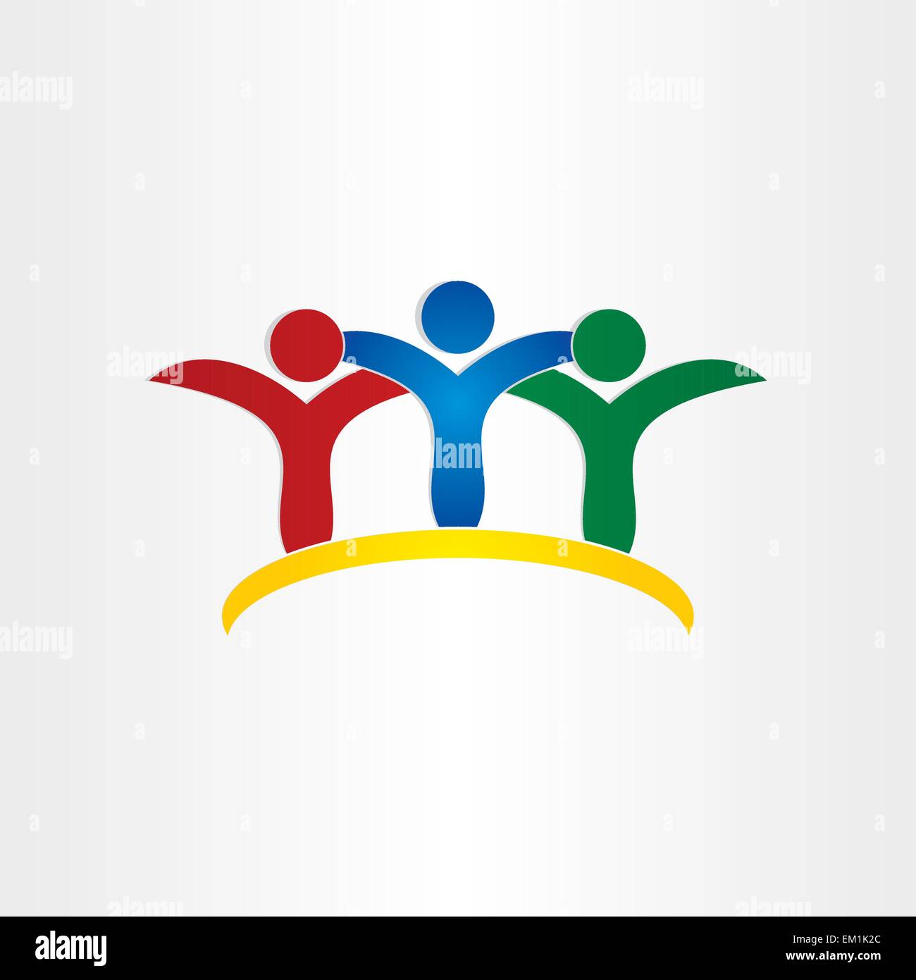 The chain of friendship cartoon hi-res stock photography and images - Alamy