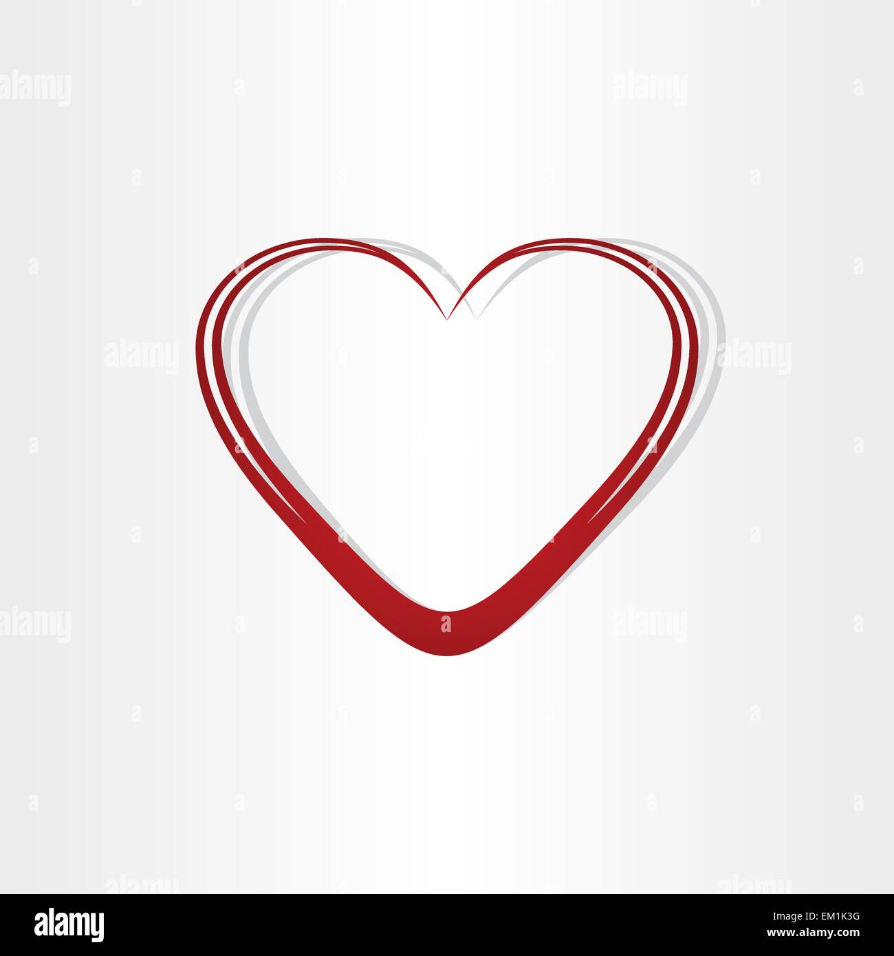 heart shape text box lovely frame valentines day Stock Vector Image ...