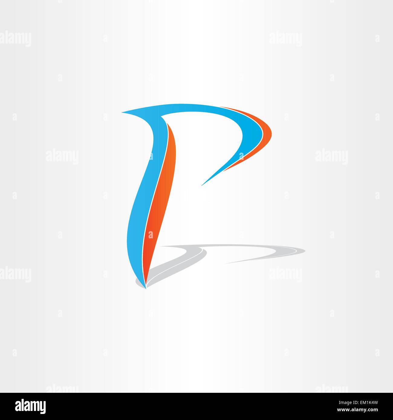 Letter p blue color Stock Vector Images - Alamy