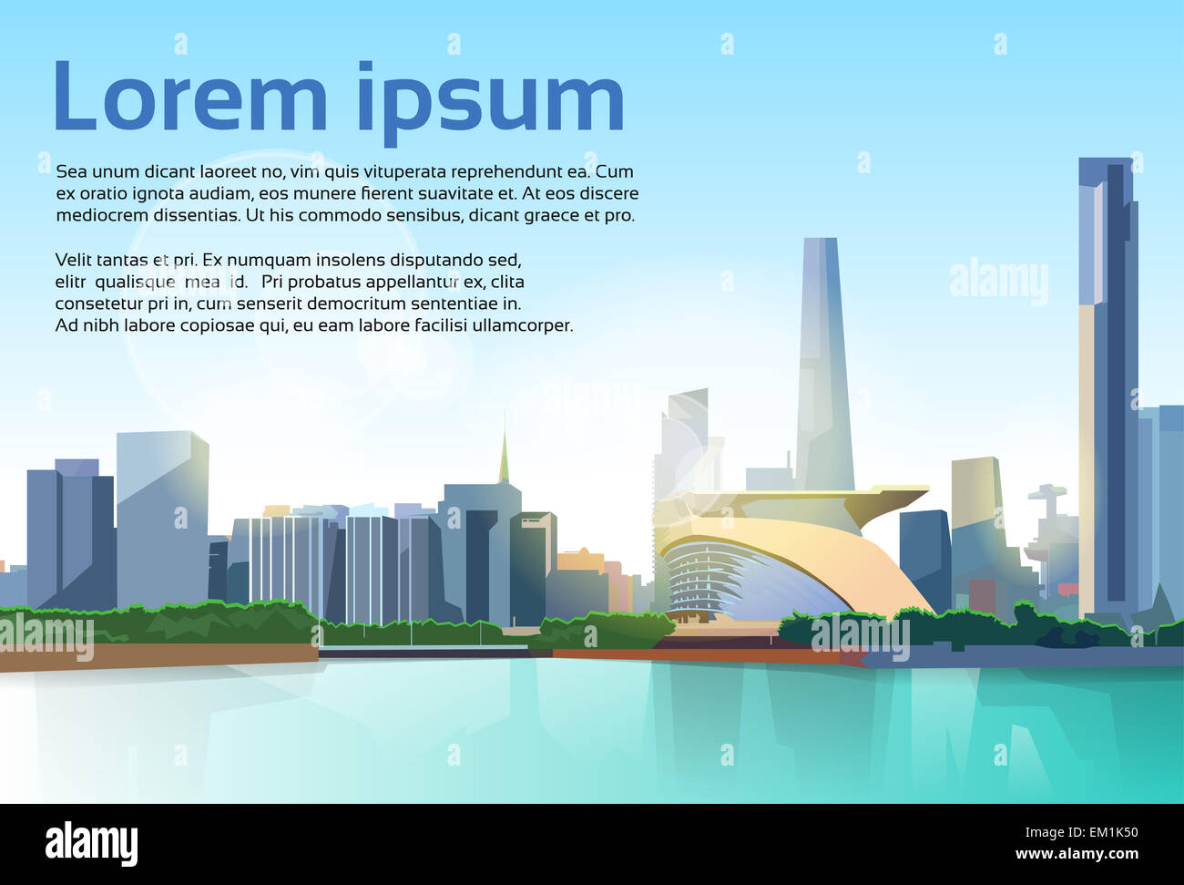 City Skyscraper View Cityscape Background Skyline Stock Photo - Alamy