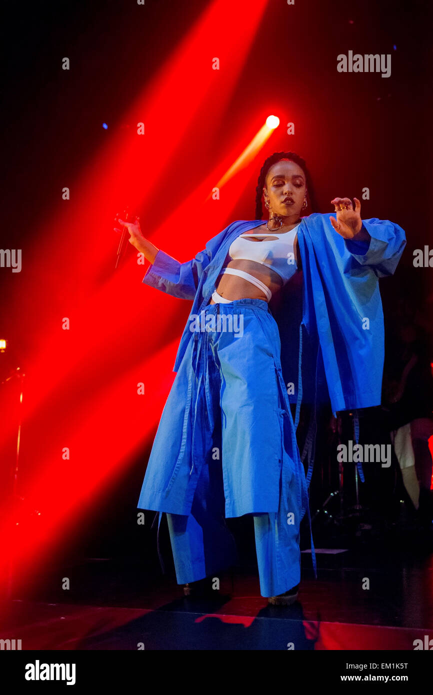 Los Angeles, California, USA. 14th Apr, 2015. Singer FKA TWIGS performs ...