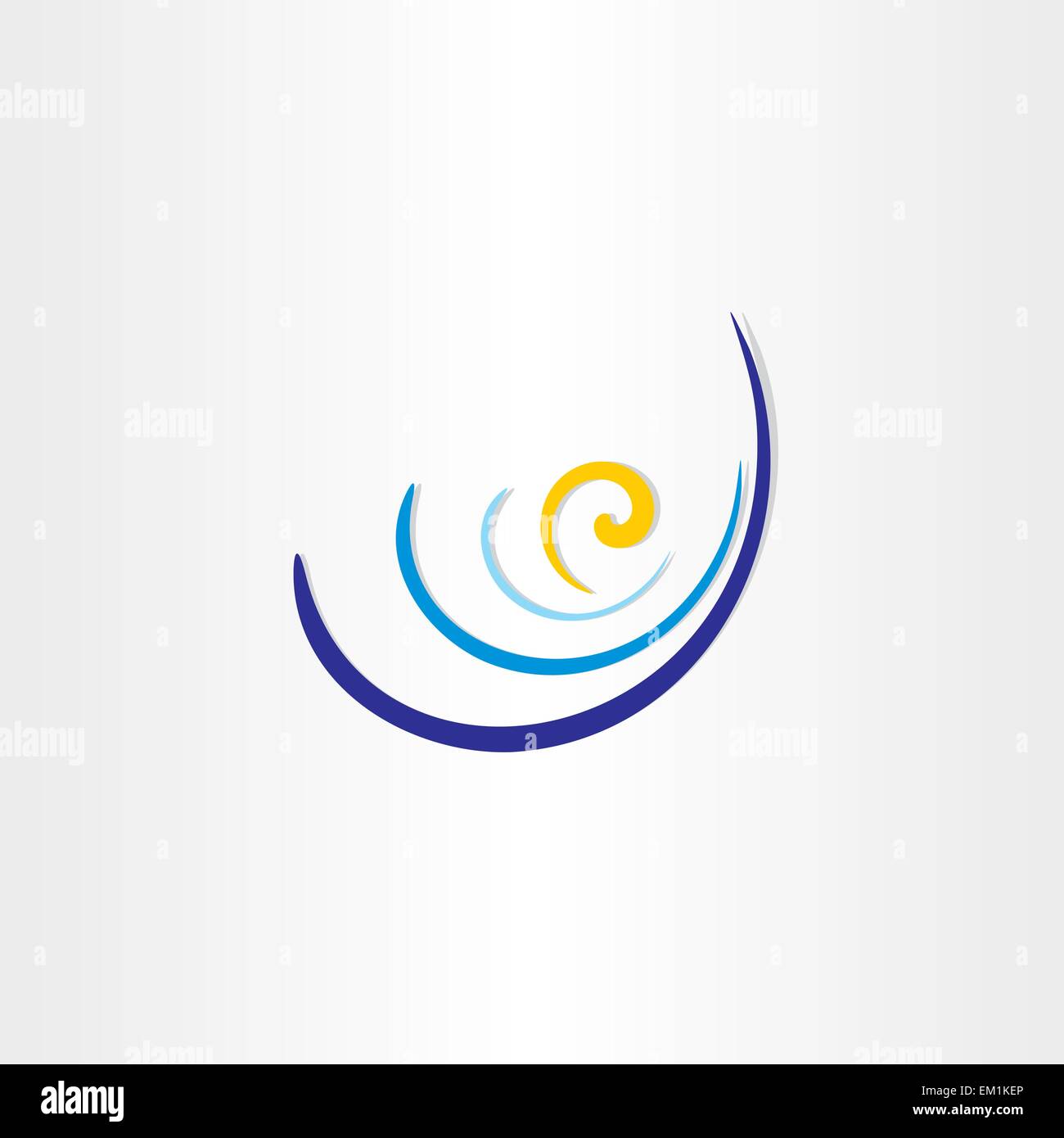 sun and water waves blue abstract travel background Stock Vector Image ...