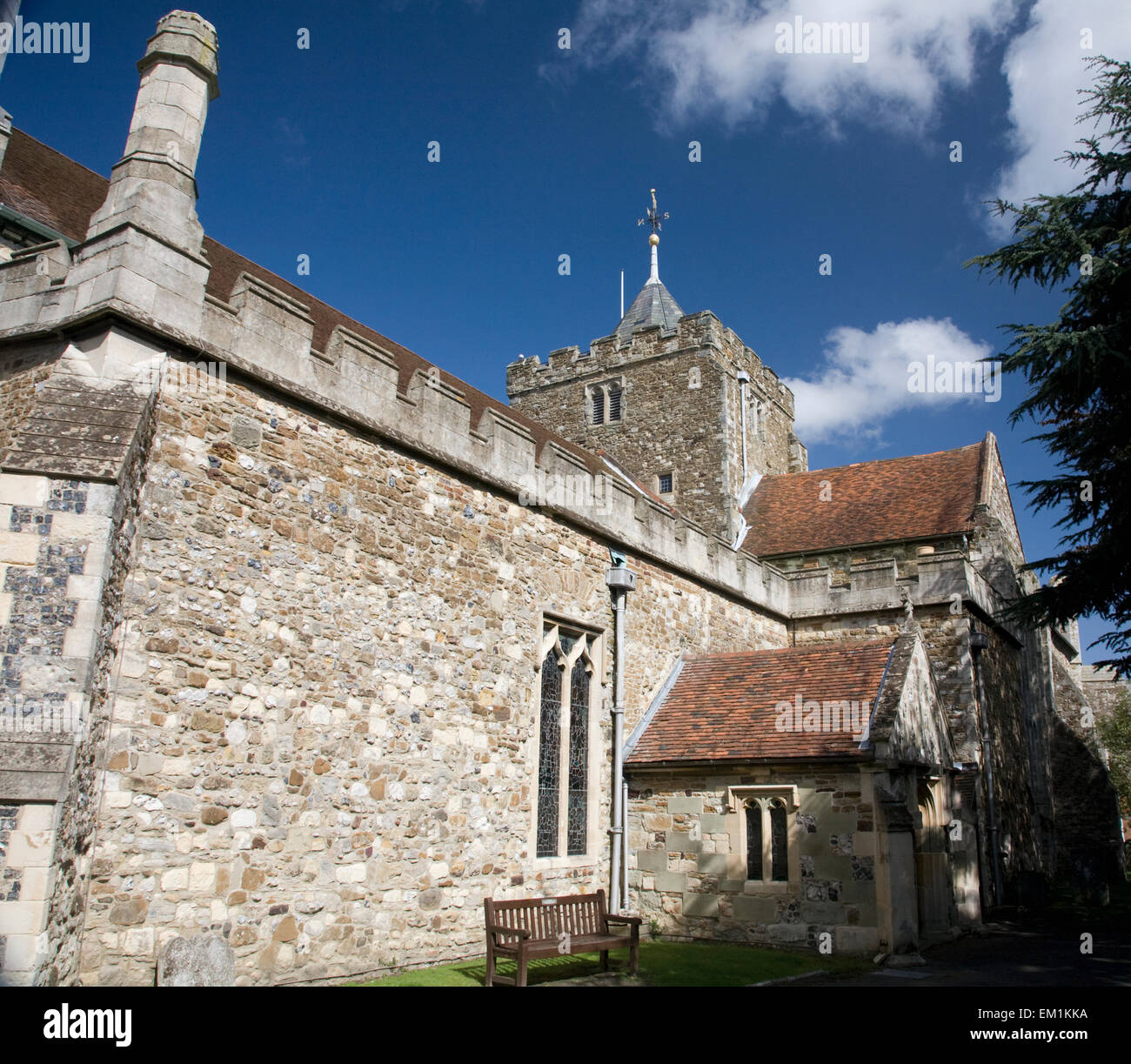 A Traditional Anglican Church Building; Rye Sussex England Stock Photo ...
