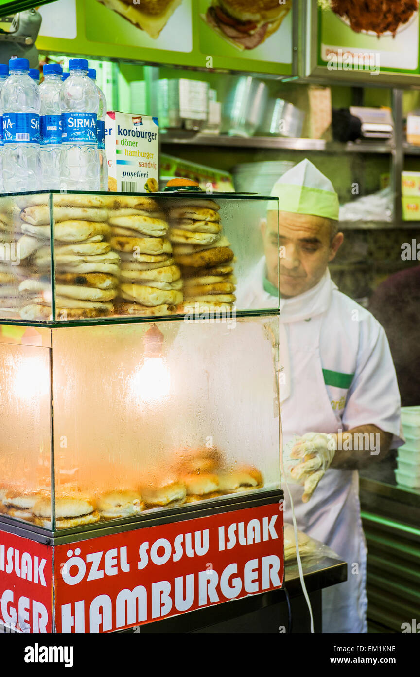 Hamburger stand; Istanbul, Turkey Stock Photo - Alamy