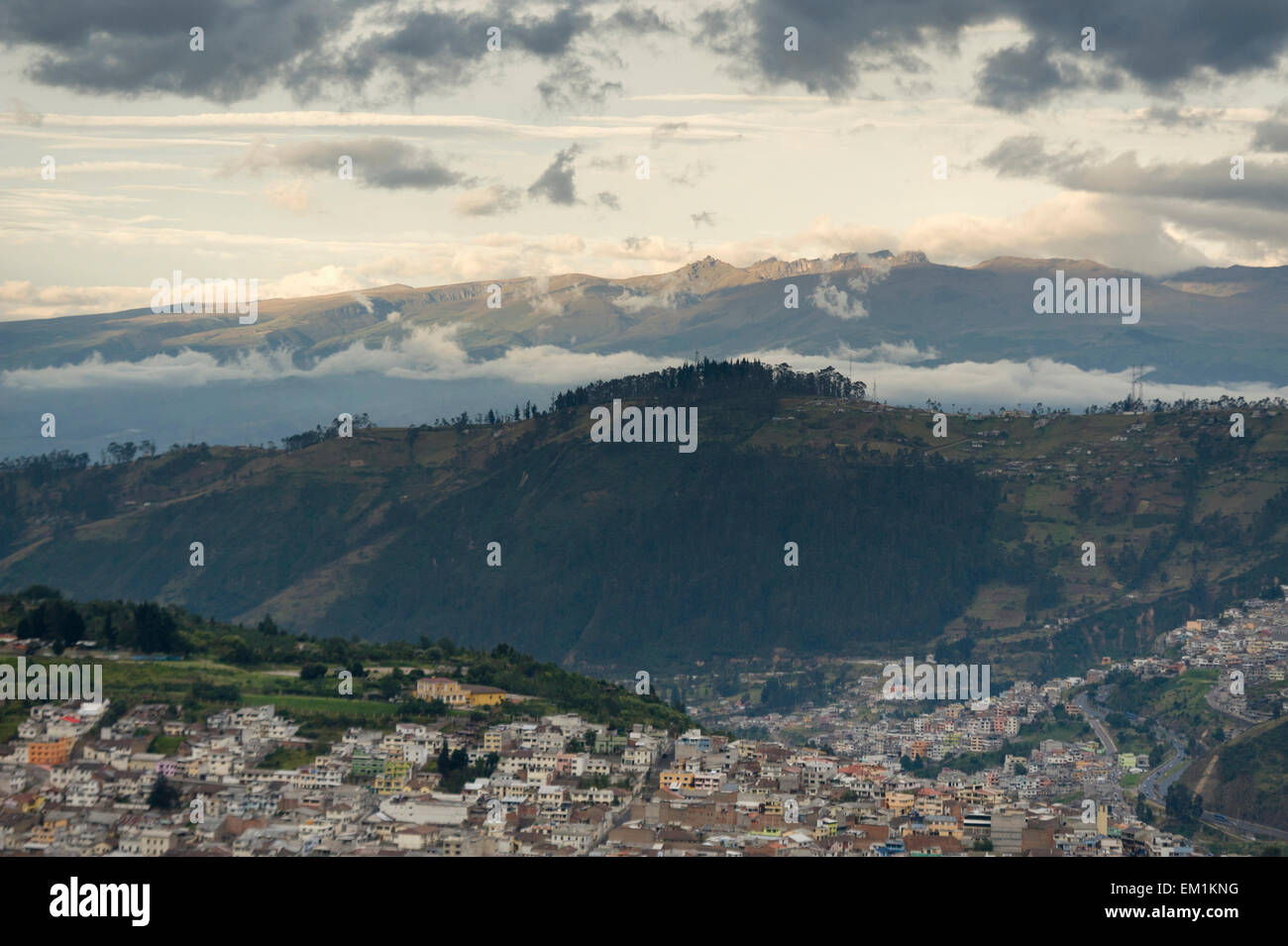 View Of Quito From Bread Loaf Hill El Panecillo; Quito Equador Stock ...
