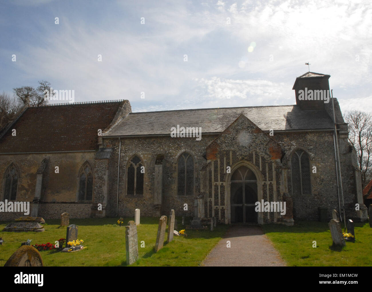 st mary the virginchurch bridgham norfolk Stock Photo - Alamy