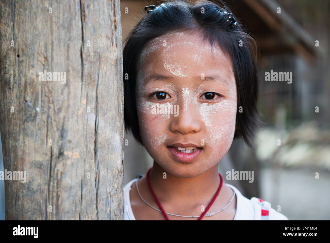 Asian girl face paint outside hi-res stock photography and images - Alamy