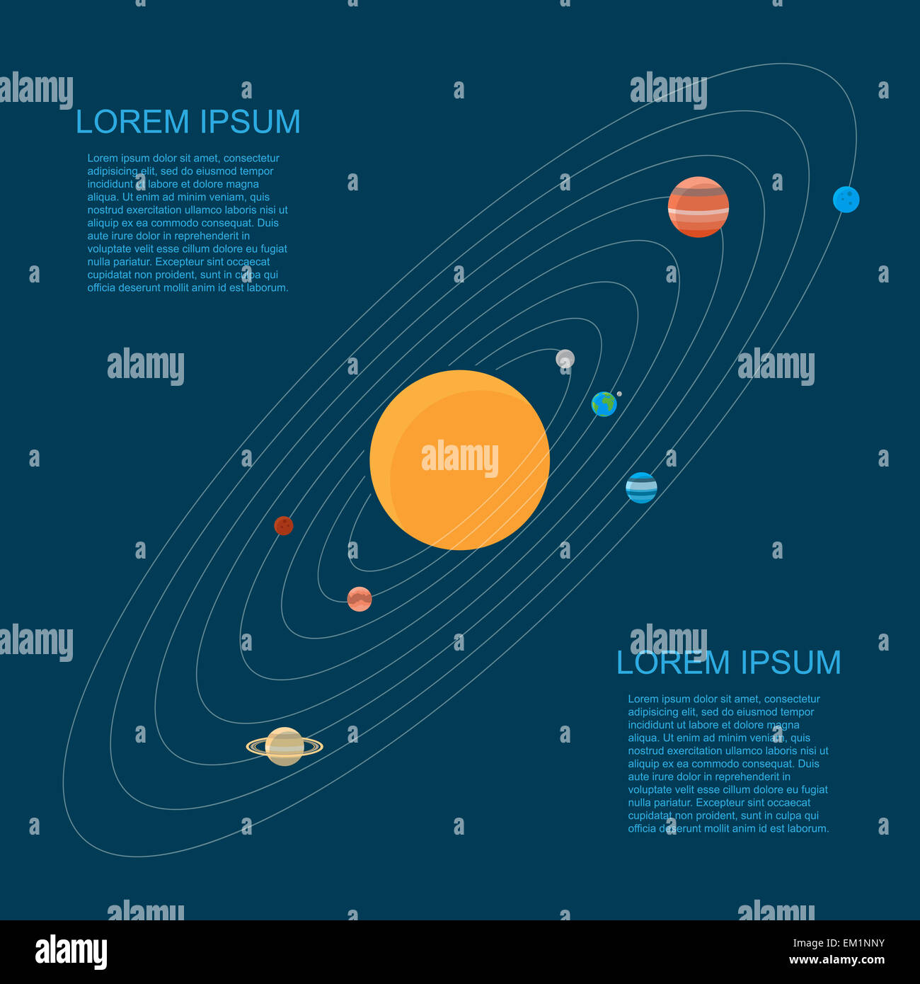 Flat map jupiter hi-res stock photography and images - Alamy