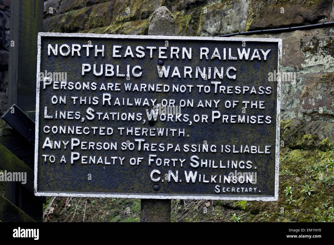 Public Warning Sign Stock Photo - Alamy